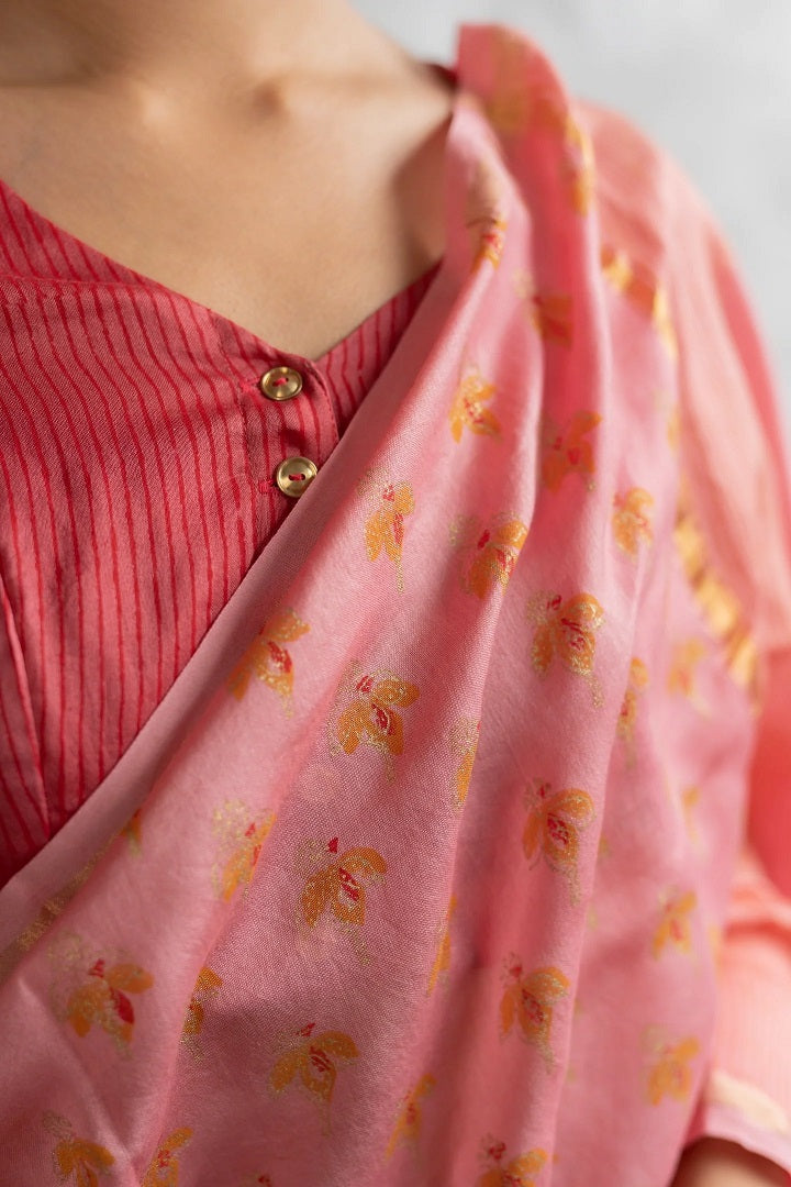 Creating Modern Design Patterns on Chanderi Sarees– CHHAPA