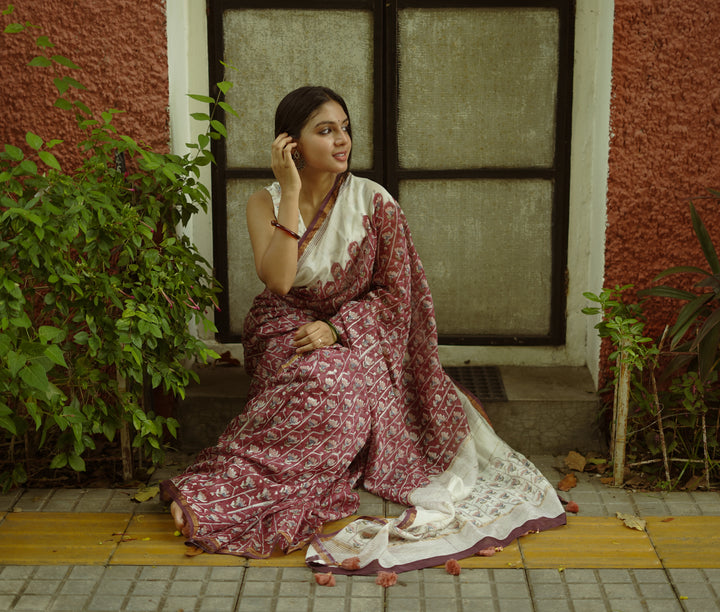 Hand Block Printed SAREES – CHHAPA