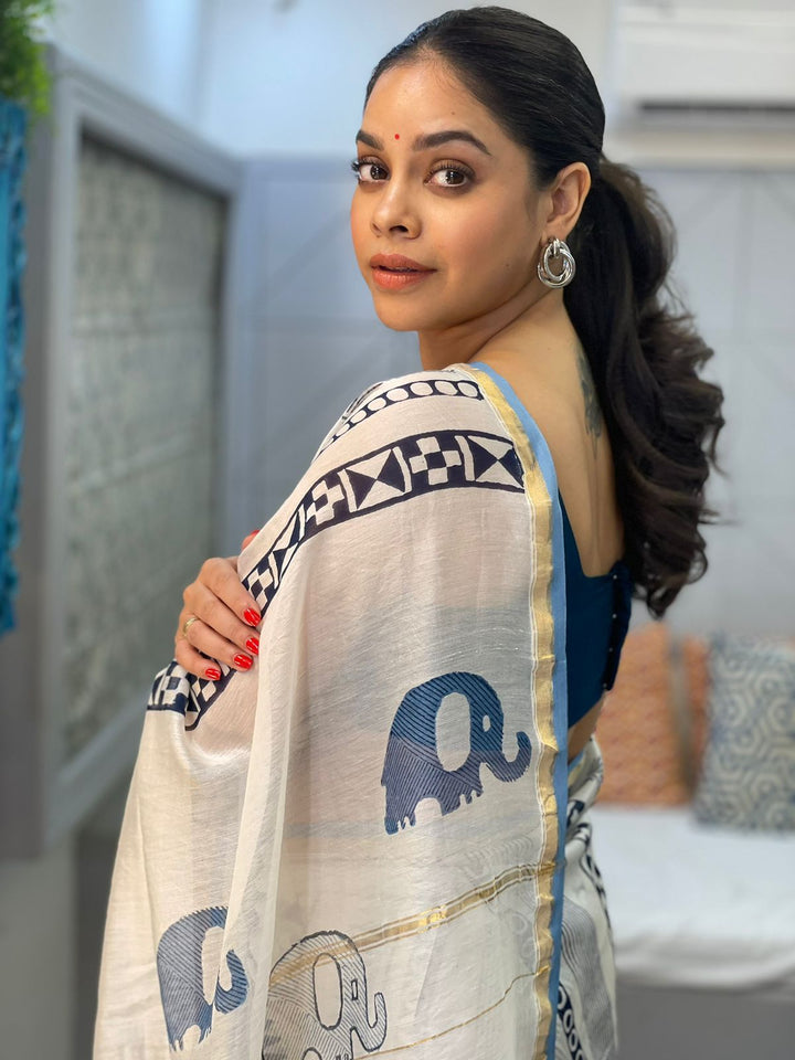 Hand Block Printed SAREES – CHHAPA